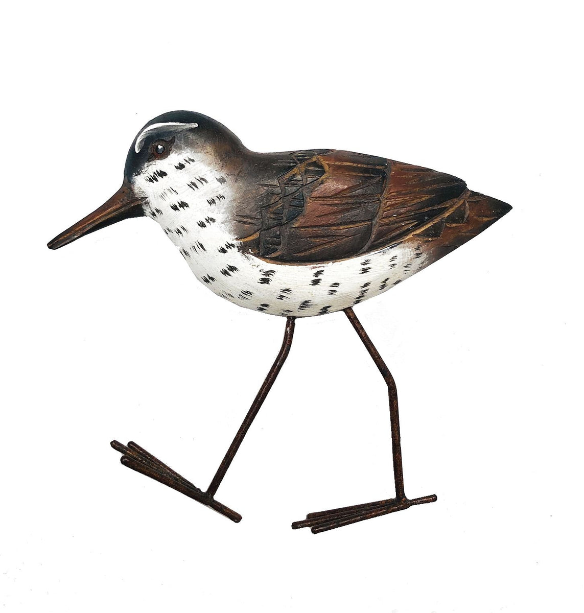 Sandpiper Hand Carved Wooden Wall Hanging - 6-in – Frinweb