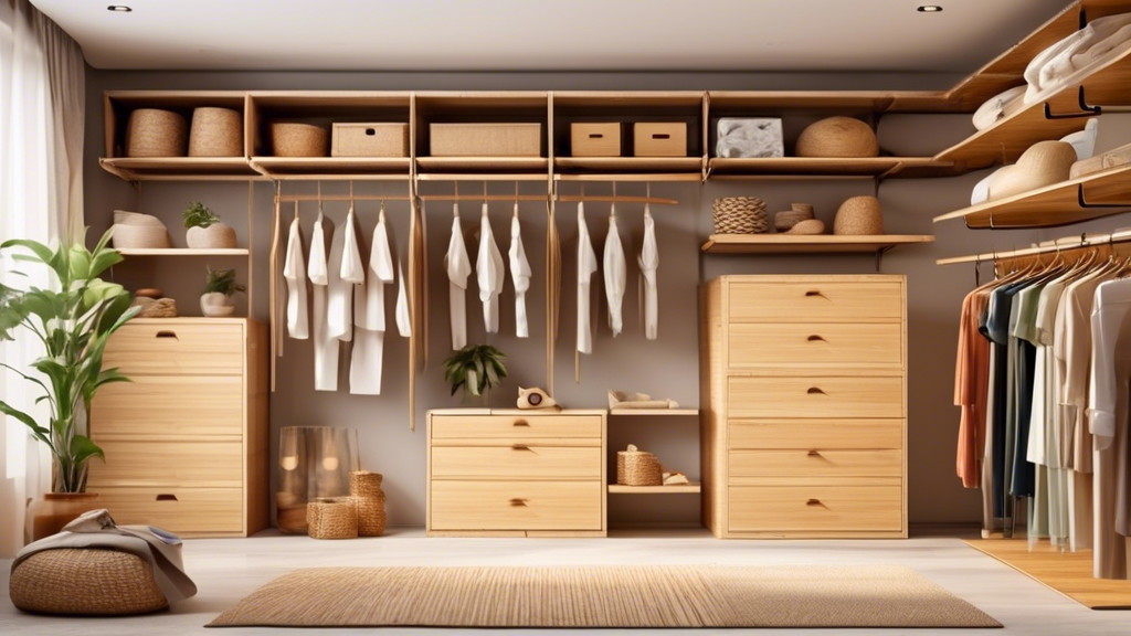 Bamboo Closet Organizer: Declutter and Organize Effortlessly – Frinweb